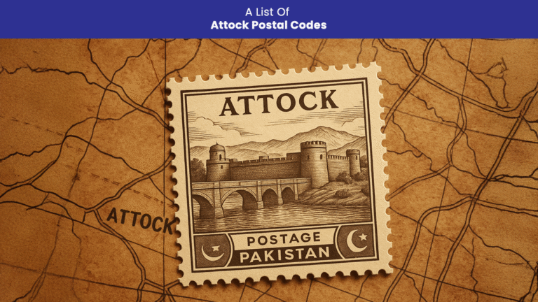 Complete List of Attock Postal Codes 2025 | Punjab Pakistan Zip Codes