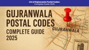 Complete List of Gujranwala Postal Codes 2025 | Area-wise ZIP Codes Guide